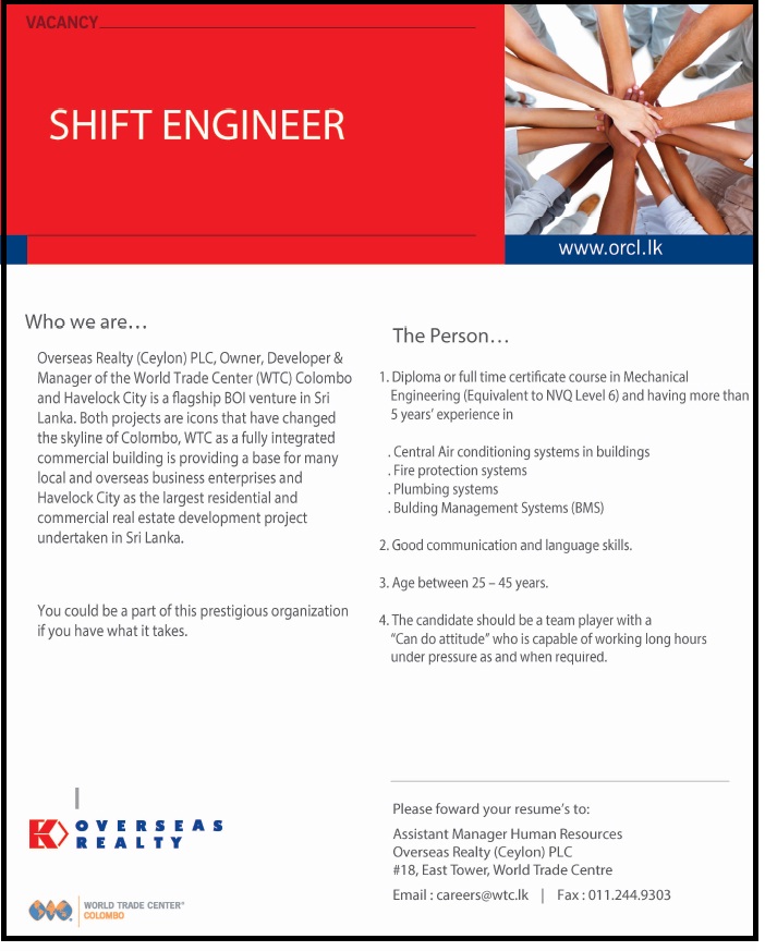 Shift Engineer