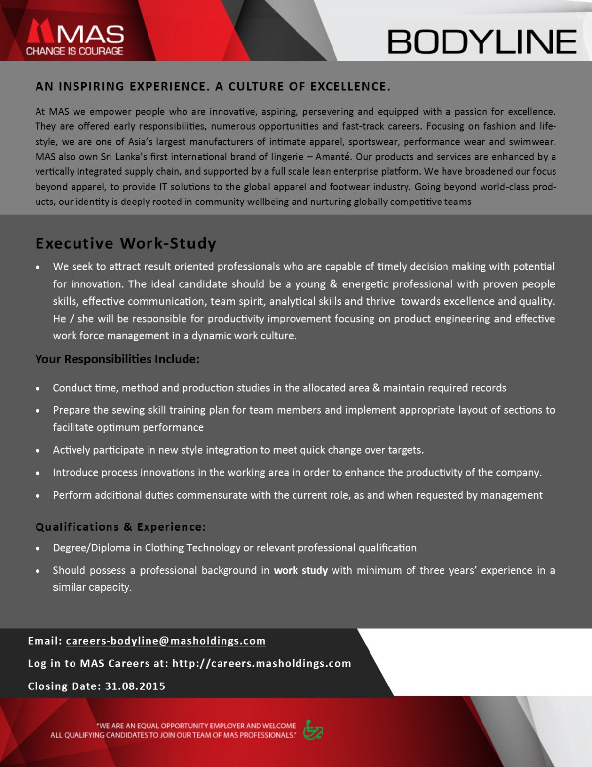 Executive Work Study