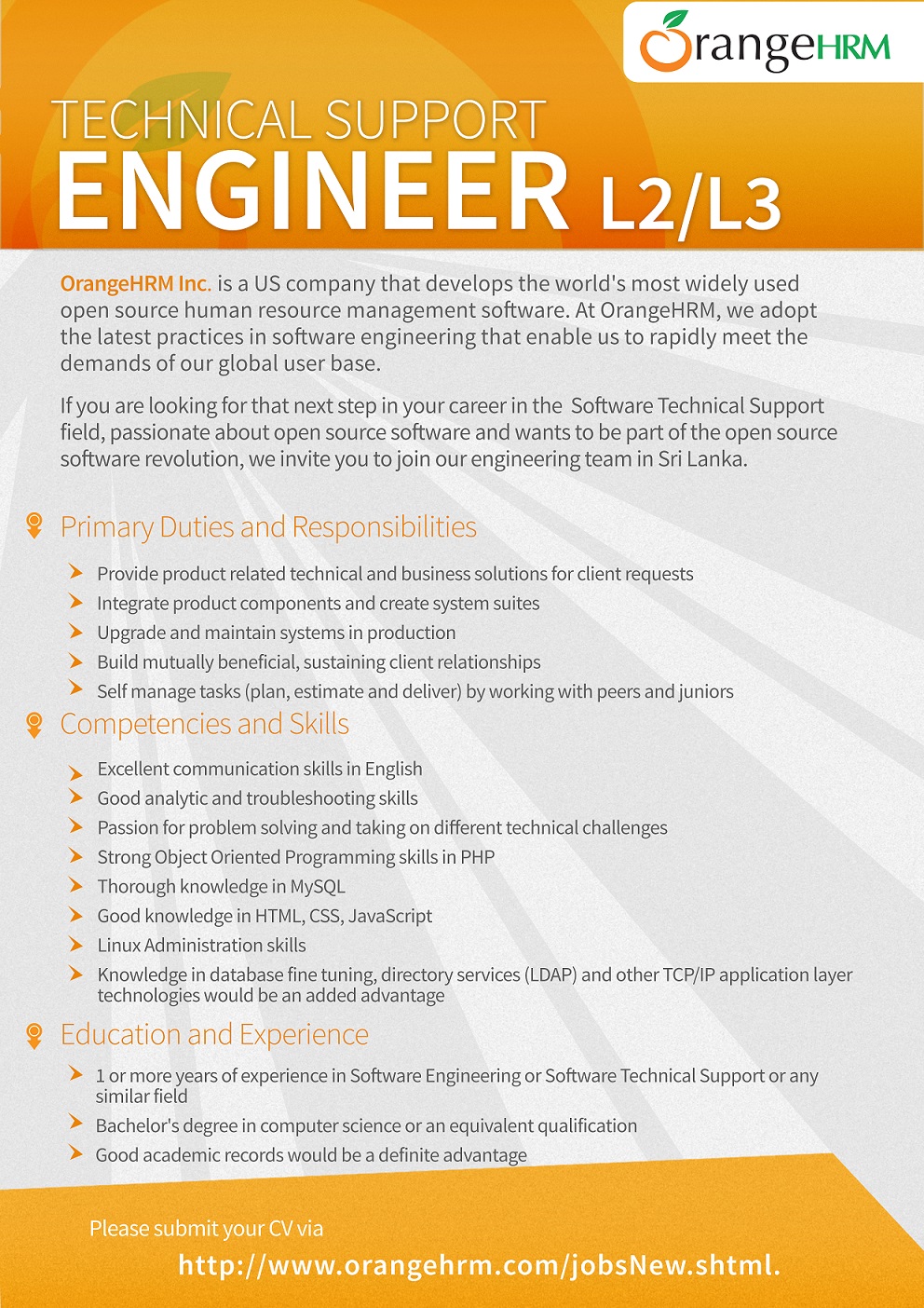 Technical Support Engineer L2 L3
