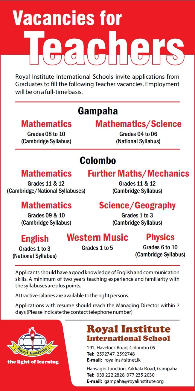 Teaching Vacancies