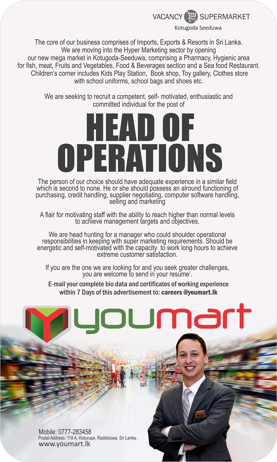 Head Of Operations