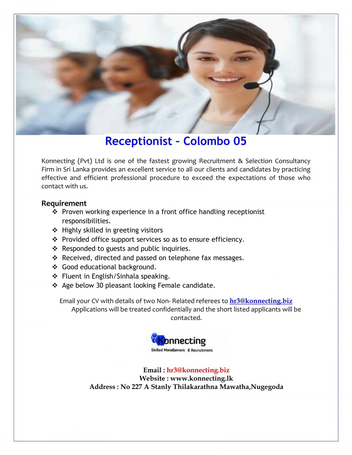 Receptionist
