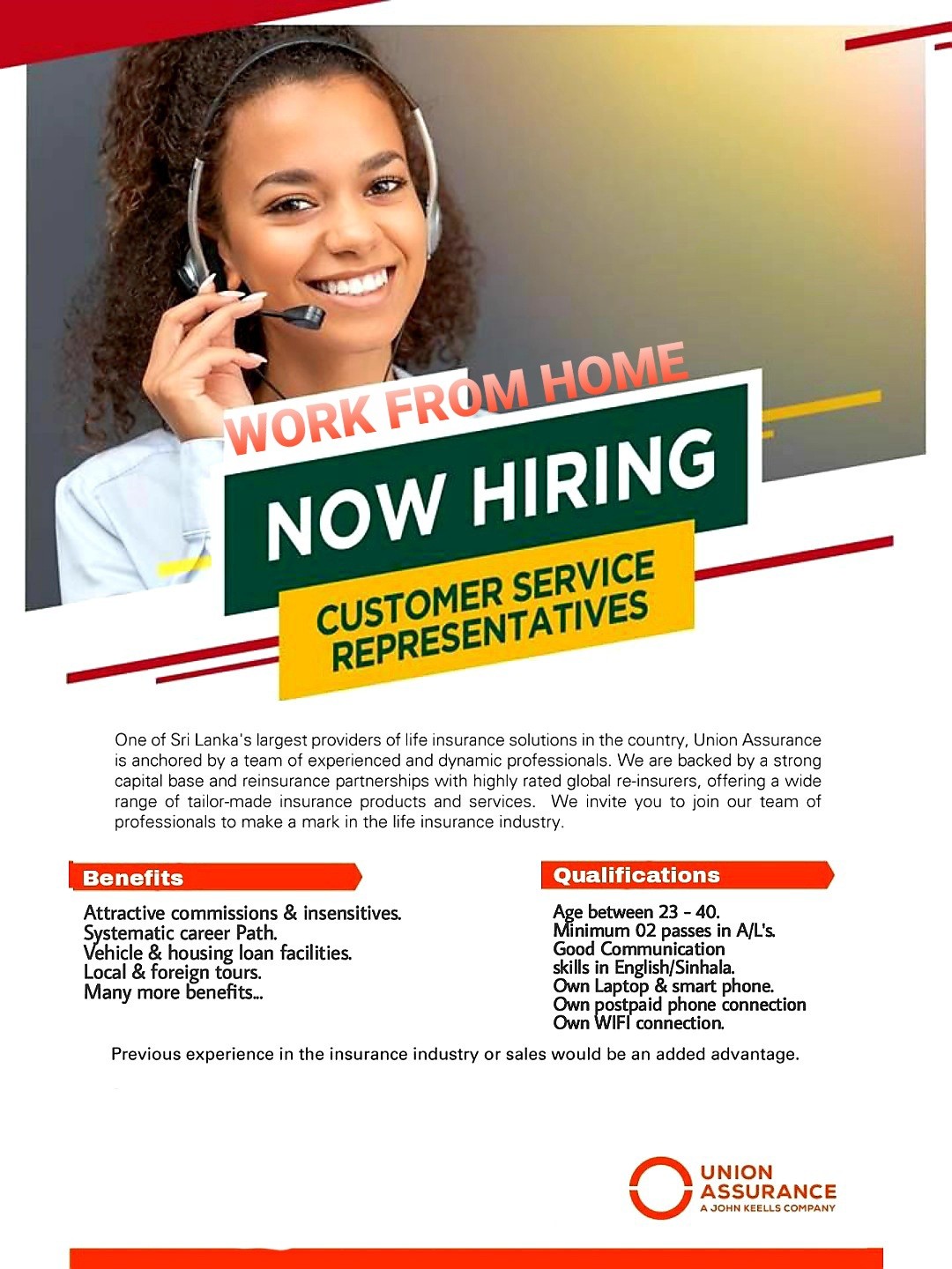 Customer Service Representatives Work From Home 2024